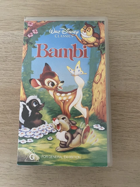 BAMBI VHS BAMBI Movie Disney VHS Vintage Bambi Vintage Disney Movie ...