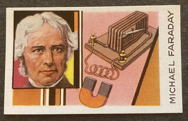 MICHAEL FARADAY (SCIENCE): RARE (Small version) ENVER-BEY Tobacco Card ...