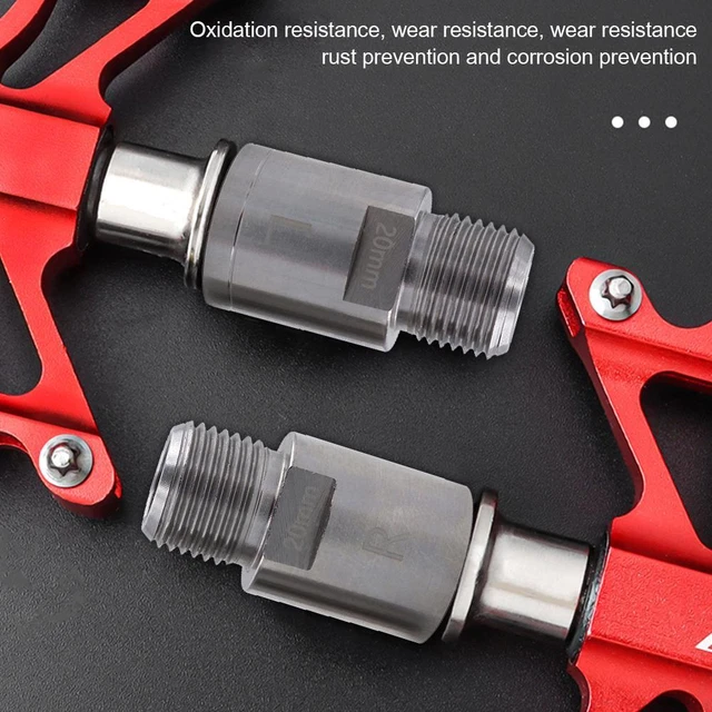 MTB BIKE PEDAL Extender Extension Bolts Spacers Axle Crank Pedal ...