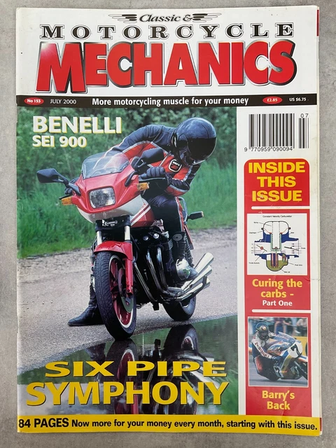 CLASSIC MECHANICS MAGAZINE - July 2000 - 900SEI, Sheene, CB77, Guzzi ...