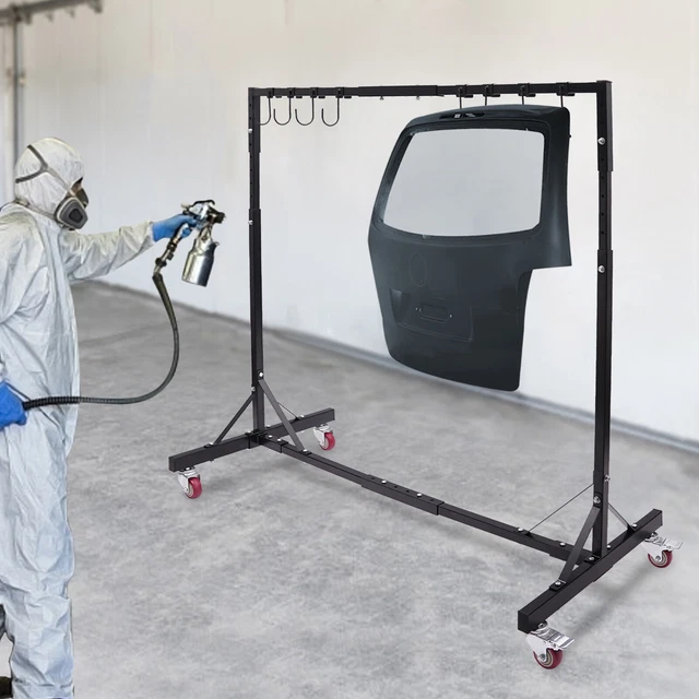 AUTO BODY PAINT Stand Door Hood Fender Panel Painting Rack Holder ...