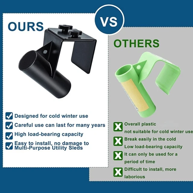 ADJUSTABLE ICE FISHING Sled Rod Holder Replacement Metal Ice Fishing ...