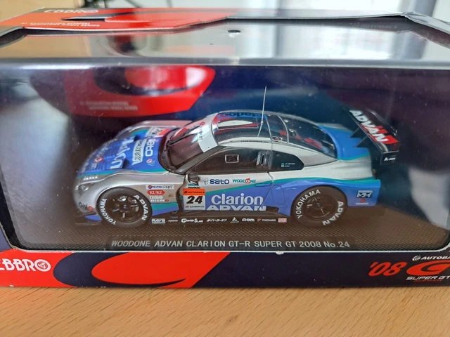 1/43 NISSAN WOODONE Advan Clarion GT-R Super GT 2008 #24 Ebbro EUR 50,00 - PicClick FR