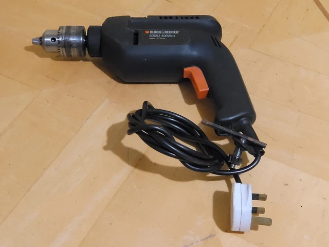 BLACK & DECKER BD562 Hammer Drill 240v 400W Twin Speed 10mm + chuck key ...