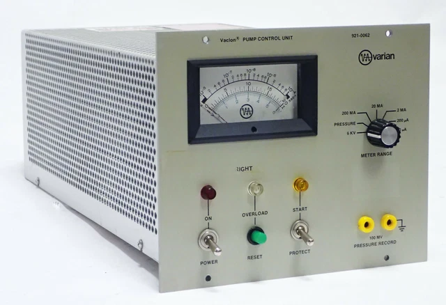 VARIAN VACION PUMP CONTROL UNIT DIODE AND TRIODE 115 VAC, 50/60 Hz ...