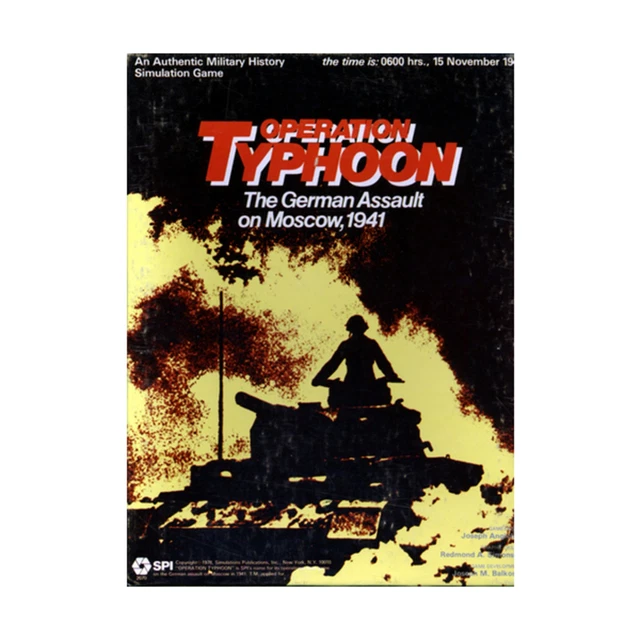 SPI WARGAME OPERATION Typhoon Box VG / Ex $211.98 - PicClick CA