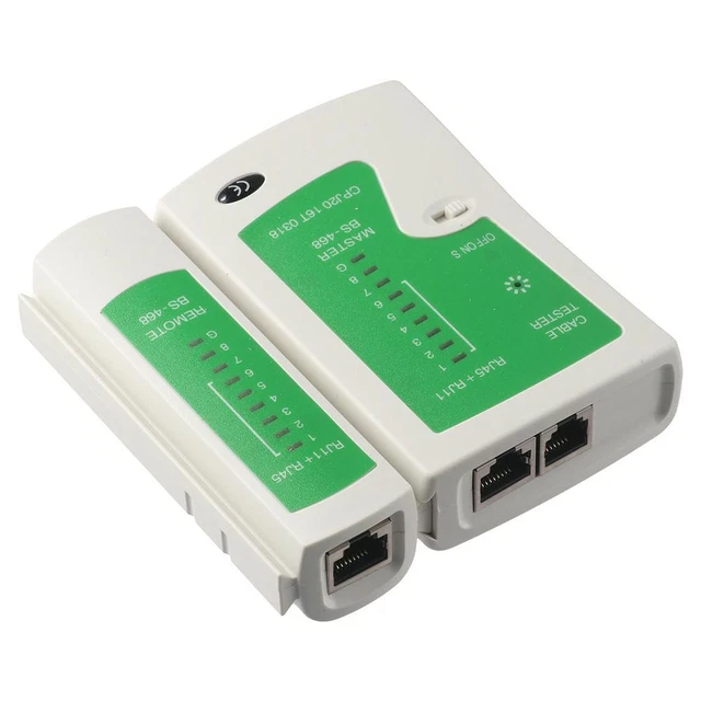 GREEN NETWORK CABLE Tester for RJ45 RJ11 RJ12/CAT5/CAT6/CAT7 UTP $16.89 ...