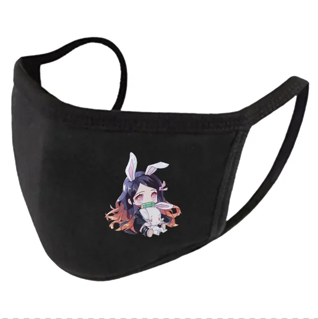 NEZUKO KAMADO KITSUNE Chibi Demon Slayer Washable and Reusable Face ...
