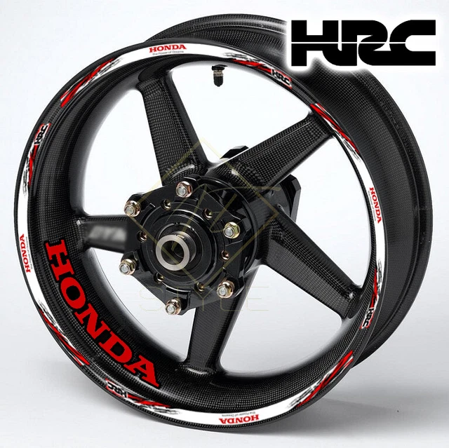 HONDA MOTORCYCLE WHEEL decals rim stickers HRC for fireblade CB R F ...