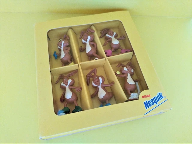 COFFRET COLLECTOR NESQUIK Set Des 6 Figurines Quicky Le Lapin (Pas ...