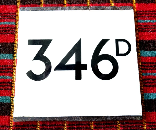 LONDON COUNTRY BUS Route 346D Bus Stop E-Plate. D Route Numbers Were ...