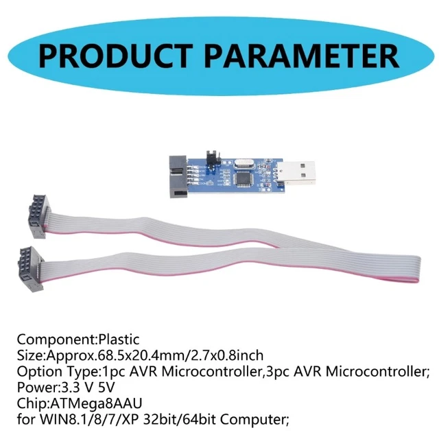 ASPS PROGRAMMER MICROCONTROLLER Upgrades Tool 10Pin To 6Pin Adapters ...