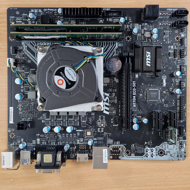 MSI H110M ECO-S01 Intel H110 LGA1151 m-ATX Motherboard G4400 CPU 16GB TPM 2.0 £99.00 - PicClick UK