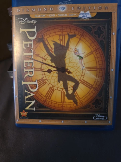 DISNEY PETER PAN Blu-ray DVD 2013 2Disc Set Diamond Edition Has Blu Ray ...