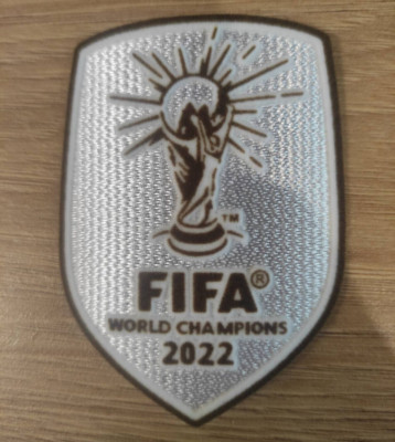 FIFA WORLD CUP 2022 Qatar Winners Champions Badges Patch Chest Silver ...