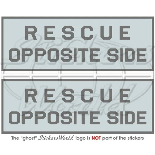 RESCUE OPPOSITE SIDE Stencil USAF Air Force Aircraft 140mm Vinyl Decal ...