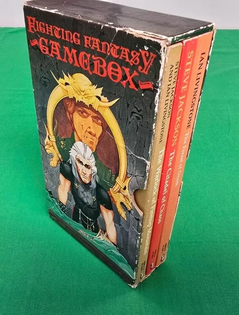 FIGHTING FANTASY GAMEBOX ***BOX SET 1-3!*** Puffin Steve Jackson Ian ...