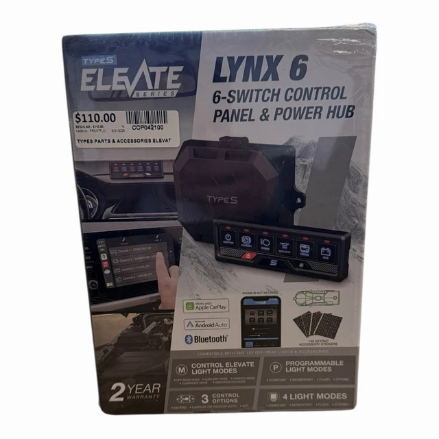TYPES ELEVATE SERIES LYNX 6 - 6Switch Control Panel & Power Hub ...