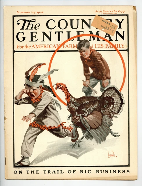 COUNTRY GENTLEMAN MAGAZINE Vol. 87 #42 PR 1922 Low Grade £5.81 ...