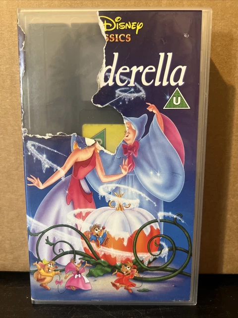 WALT DISNEY CLASSICS ~ CINDERELLA - VHS Video - Damaged Cover Insert B8 ...