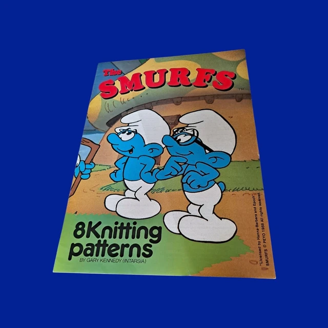 THE SMURFS 8 Vintage Knitting Pattern Gary Kennedy Intarsia £7.48 ...