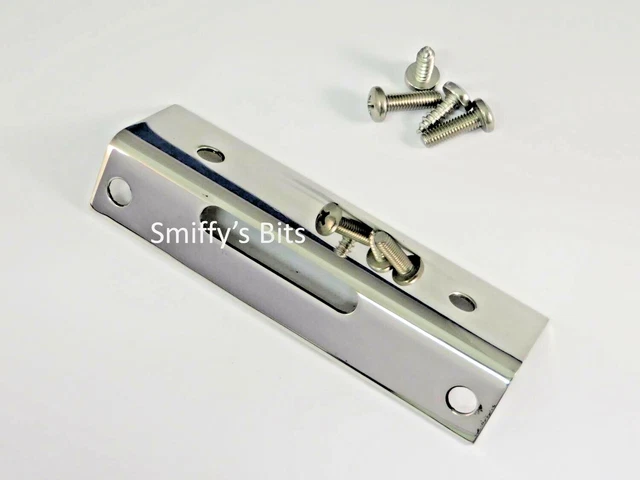 CLASSIC AUSTIN MINI Cooper Polished Stainless Boot Catch Cover With ...