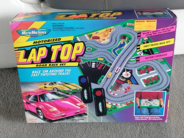 GALOOB MICRO MACHINES Unopened Motorized Lap Top Road Race Set £60.00 ...