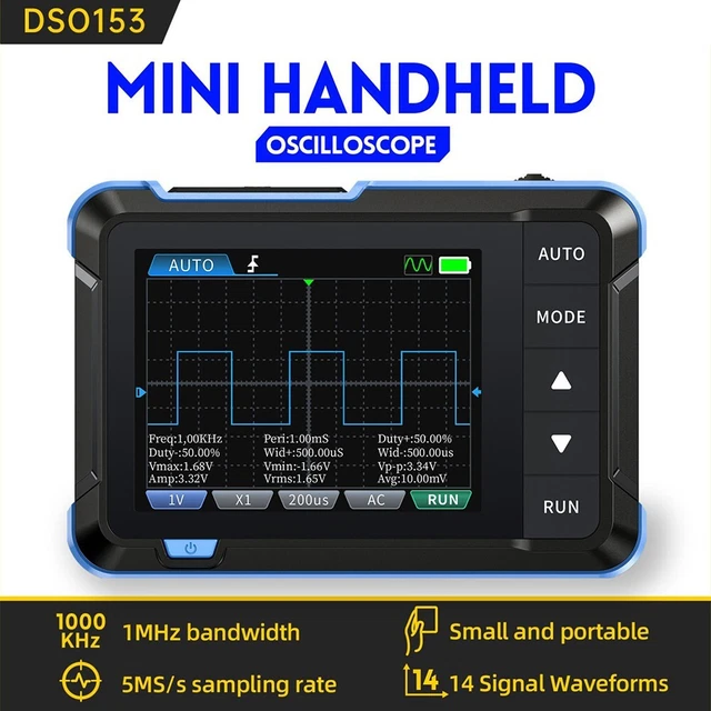 OSCILOSCOPIO DIGITAL PORTÁTIL FNIRSI DSO153 generador de señal análisis ...