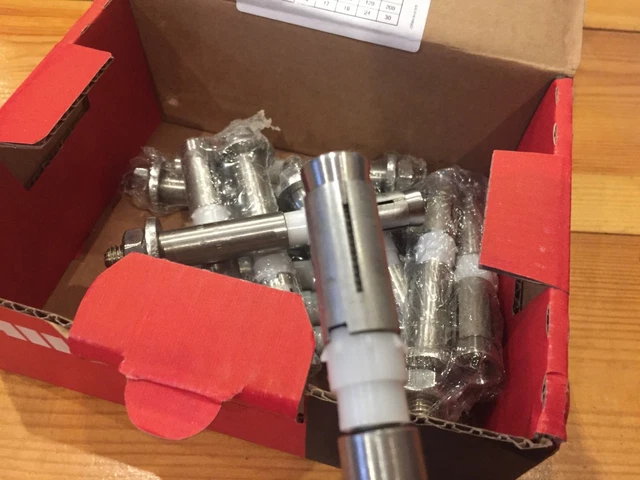 HILTI ANCHOR BOLT, rawlplug, HSL-G-R M10/20 heavy duty GENUINE HILTI X2 ...