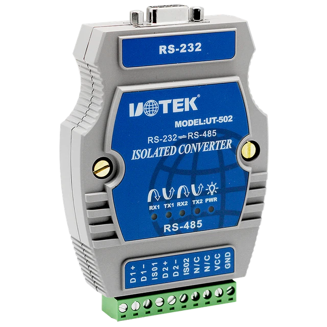 RS-232 TO RS-485 Converter DB9 RS232 RS485 Adapter Connector Optical ...