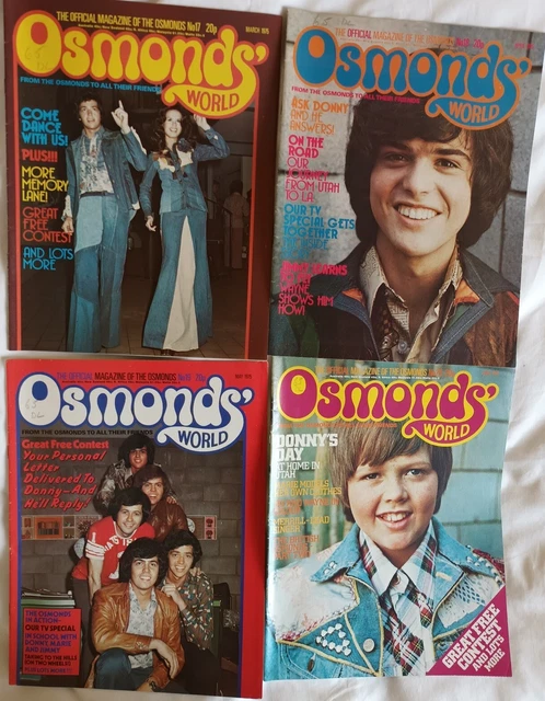 OSMONDS' WORLD MAGAZINE Issue No.13 November 1974 The Osmonds Donny ...