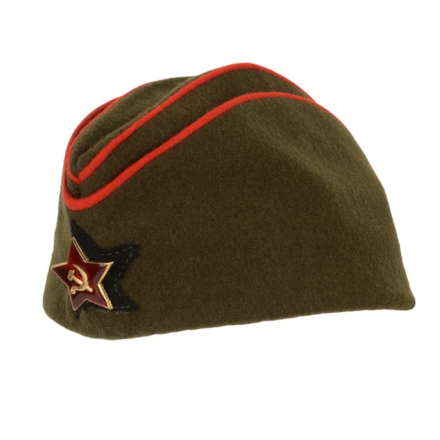 WW2 RUSSIAN ARTILLERY Officers Pilotka Cap With Badge -Reproduction ...