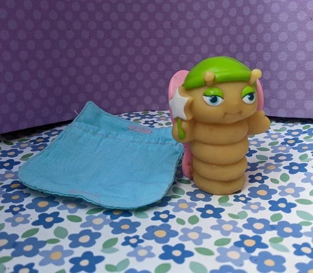 VINTAGE GLOW WORM Friend ~ Butterfly w/ Sleeping Bag ~ PVC Figure ...