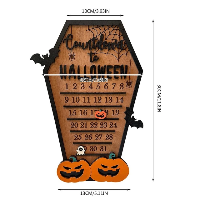 CALENDRIER COMPTE ?? rebours utile Halloween amis faits main parents de ...