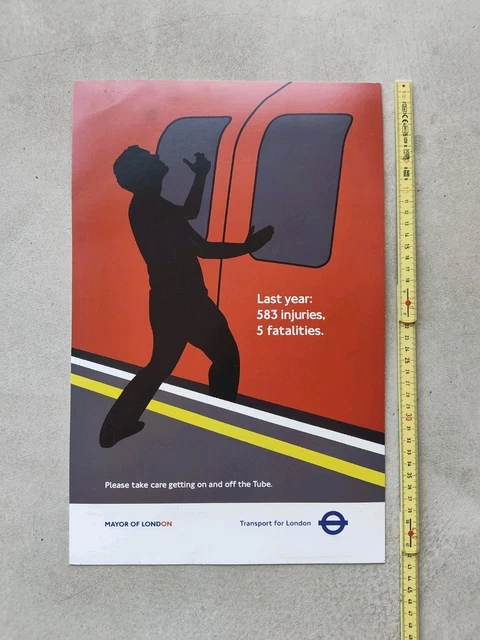 TFL TUBE SAFETY Poster From In Carriage London About 2005 £26.72 ...