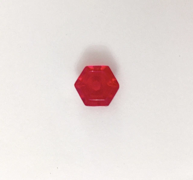 VINTAGE 90S POLLY Pocket Red Hexagon Jewel Sparkle Surprise Jewel Magic ...