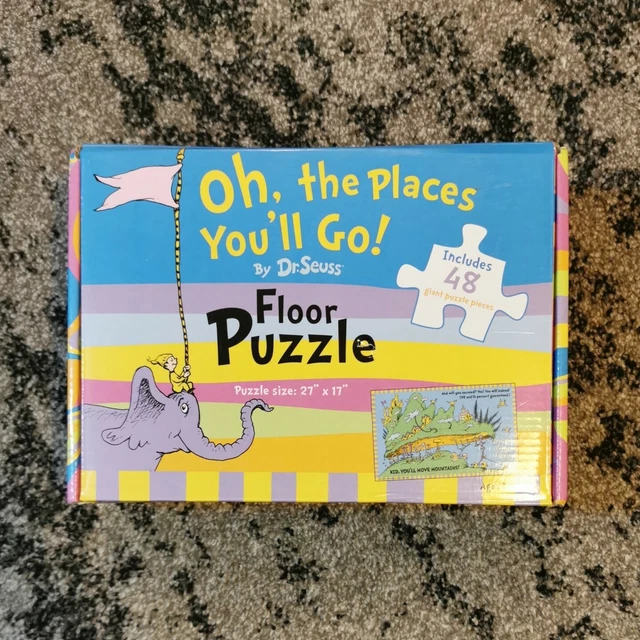 DR. SEUSS OH The Places You'll Go Giant Floor Puzzle (27" x 17") $29.99 ...