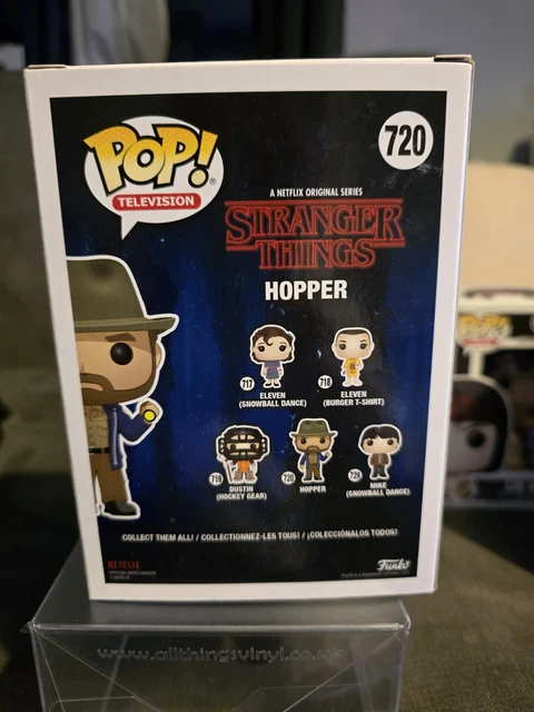 FUNKO POP! STRANGER Things Jim Hopper with Flashlight #720 plus pop ...