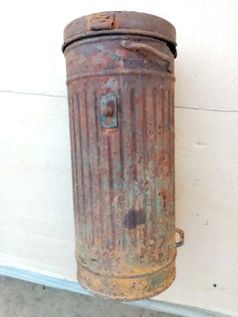 WW2 ORIGINAL EMPTY German Gas Mask Cylinder. ( 13 ) £30.00 - PicClick UK