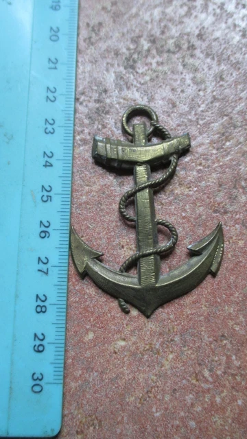 FRANCE ANCRE DE marine pour ancien casque colonial EUR 14,99 - PicClick FR