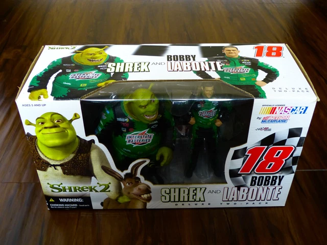 SHREK 2 BOBBY Labonte 18 and Shrek 6" Figures McFarlane Nascar 2004 2 ...