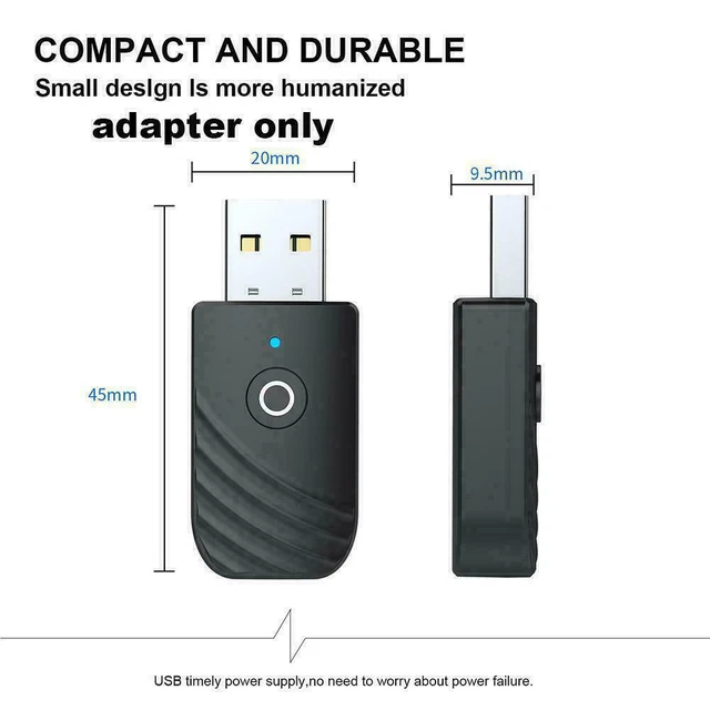 WIRELESS USB BLUETOOTH-COMPATIBLE 5.0 Audio Transmitter Z1K2 Receiver ...