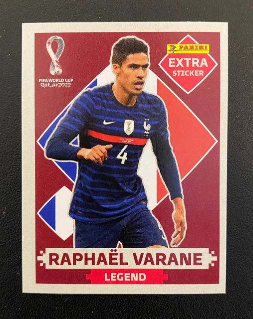 PANINI QATAR 2022 - Raphael Varane - Legend - Extra Sticker Burgund - World Cup £13.14 - PicClick UK