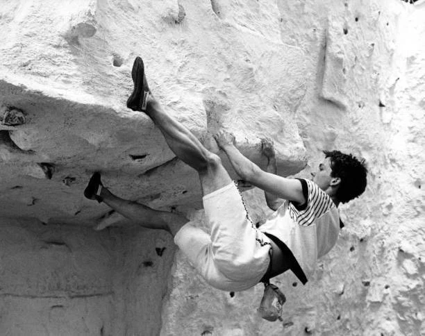 BRITAIN'S LEADING ROCK climber Johnny Dawes opens the new climbing ...