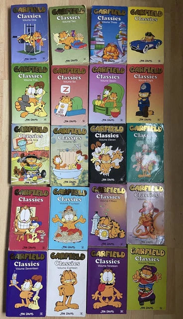 GARFIELD CLASSICS: V.1 to V.20 by Jim Davis (PB 1998) Plus Other ...