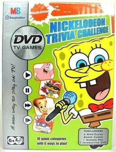 NICKELODEON TRIVIA CHALLENGE DVD TV Game with Spongebob Squarepants £8. ...