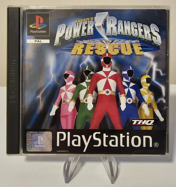 POWER RANGERS LIGHTSPEED Rescue - PS1 - PAL - With Manual - Tested and ...