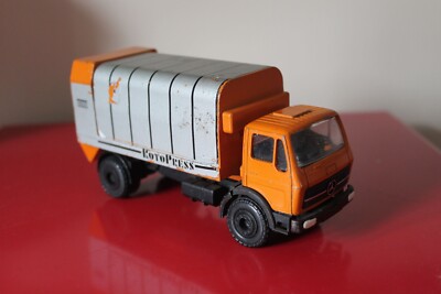 CONRAD 5.7” MERCEDES Kuka REFUSE LORRY Vintage Diecast Toy Car Germany ...