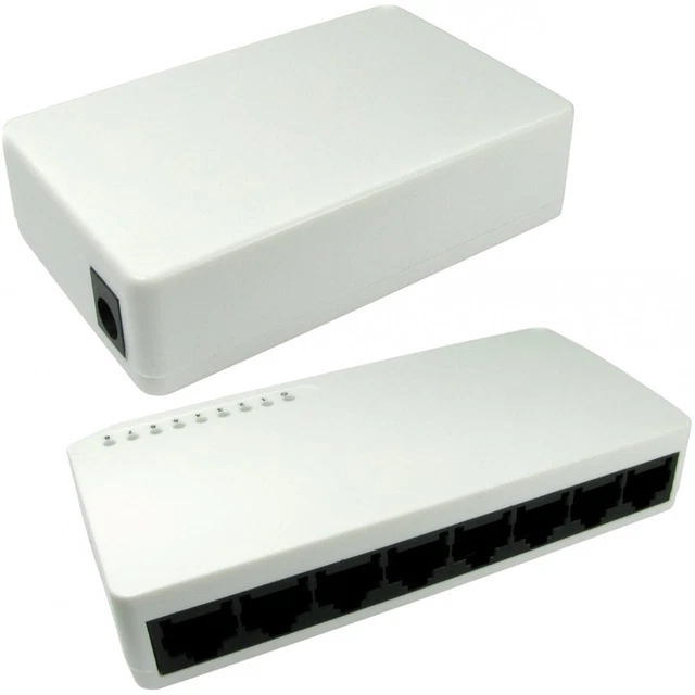 8 PORT WAY 10 100MBps Ethernet Network Switch RJ45 Lan Box Selector 8-port-way-10-100mbps-ethernet-network-switch-rj45-lan-box-selector