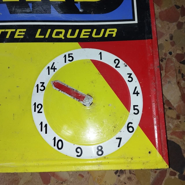 PLAQUE TÔLE PUBLICITAIRE Ricard compteur pétanque pub EUR 140,00 ...